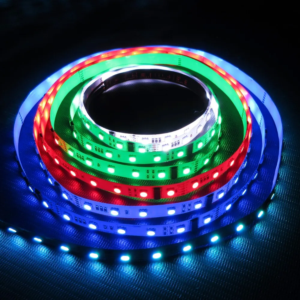 Smart Led Strip 5050 Rgb 10ic 60 Leds/m External Ic Full Color Running ...