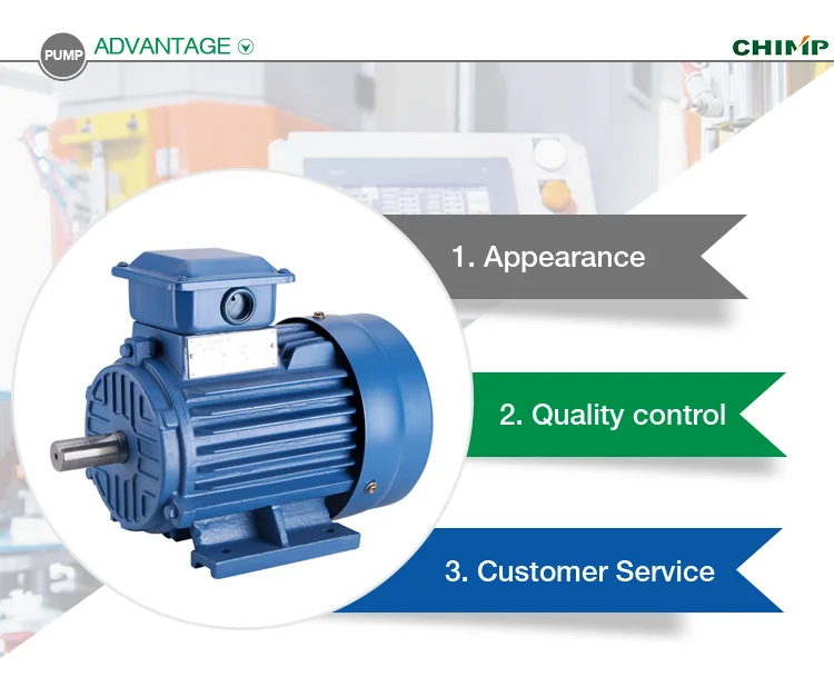 Chimp Manufacture Yx3 Series Yx3-100l1-4 2.2kw 4 Pole Three Phase Asynchronous Electric Motor ...