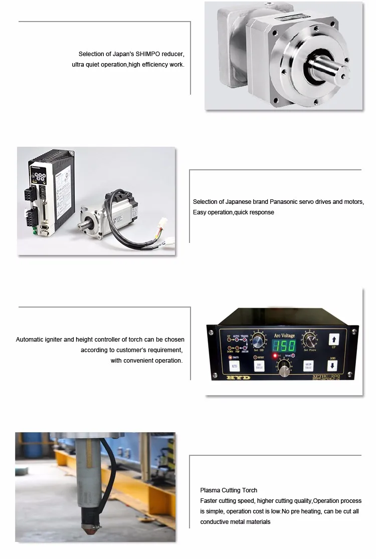 H Beam Plasma Cnc Steel Plate Cutting Machine For H Beam Welding ...