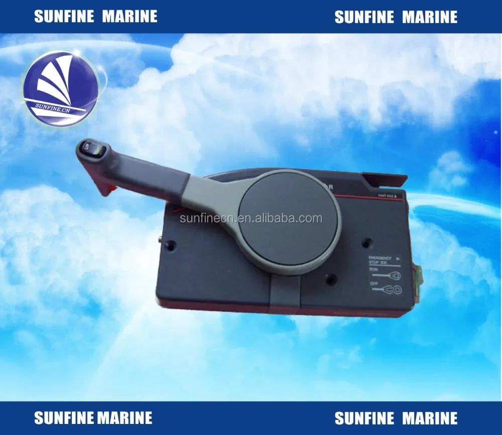 Marine Side Mount Remote Control Box for Outboard Engine with 5m cable ...