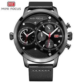 Mini Focus Dual Time Chronograph Quartz Watch Men Sports Watches Top ...