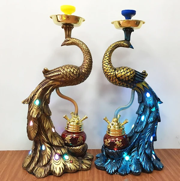 Durable Peacock Shisha Animal Hookah - Big Narguile Furniture