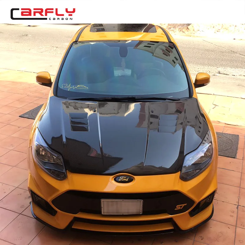 Customize Style Carbon Fiber Hood for 2012-2014 Ford Focus