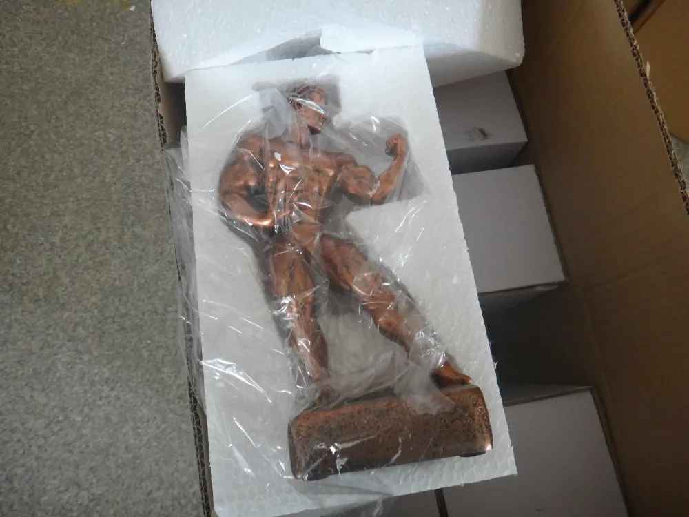 Hot Male Bodybuilding Resin Sport Statue Figure Souvenir Award - Buy ...