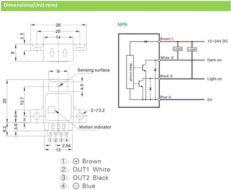 Industrial Photo Electric Sensor Diffuse Reflection Photoelectric Beam ...