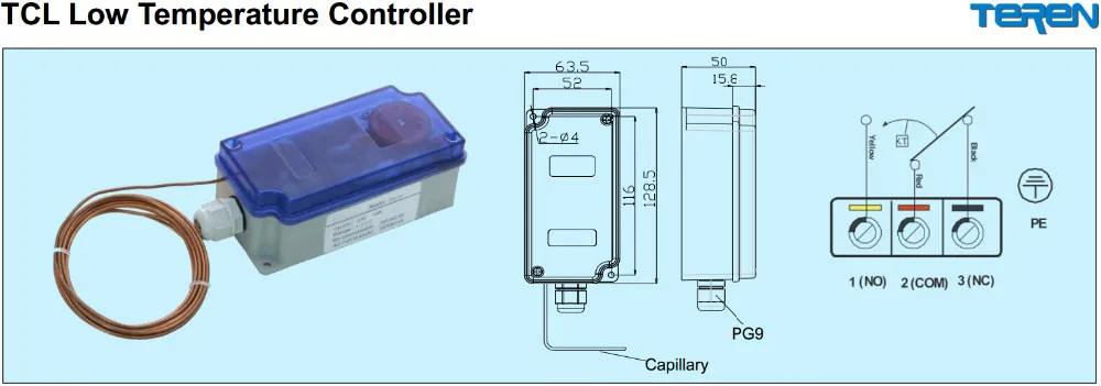 Low Temperature Controlled On Off Switch Electric For Cold Water Coil ...