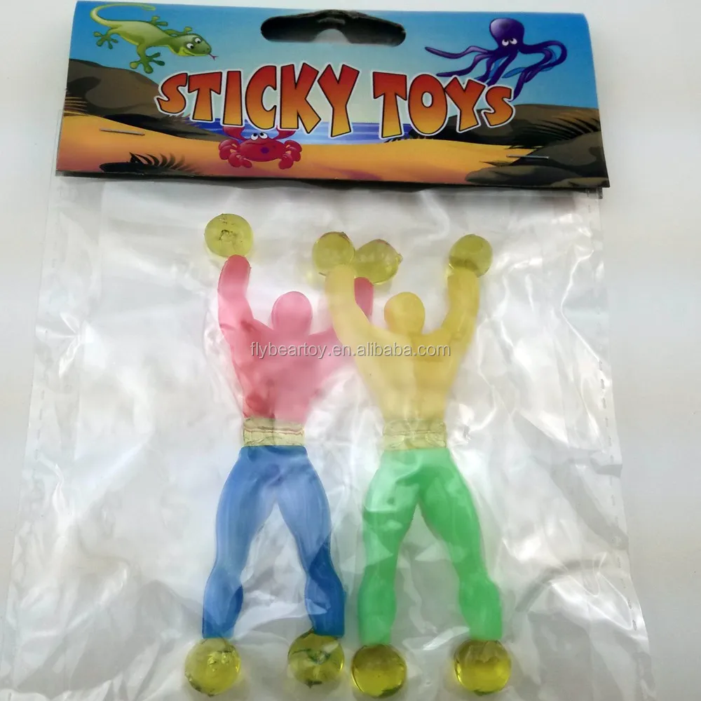 Tpr Promotion Sticky Stretchy Man Toy Wall Crawler Animal Toy Colorful ...