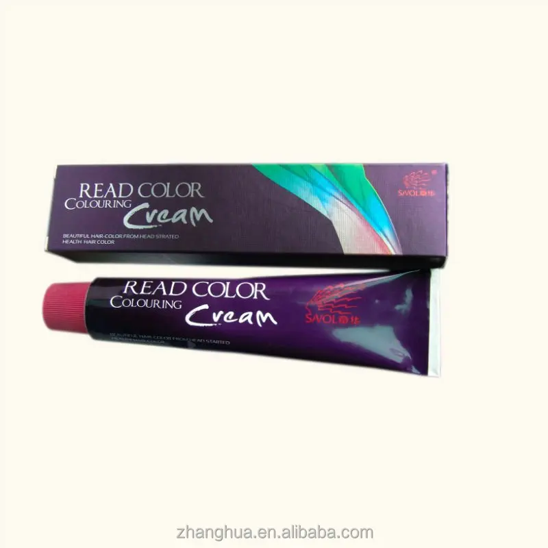 Red Color Professional Hair Color Cream For Salon hair dye shampoo ...
