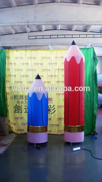 Giant Inflatable Pencils for Advertising - Christmas Edition