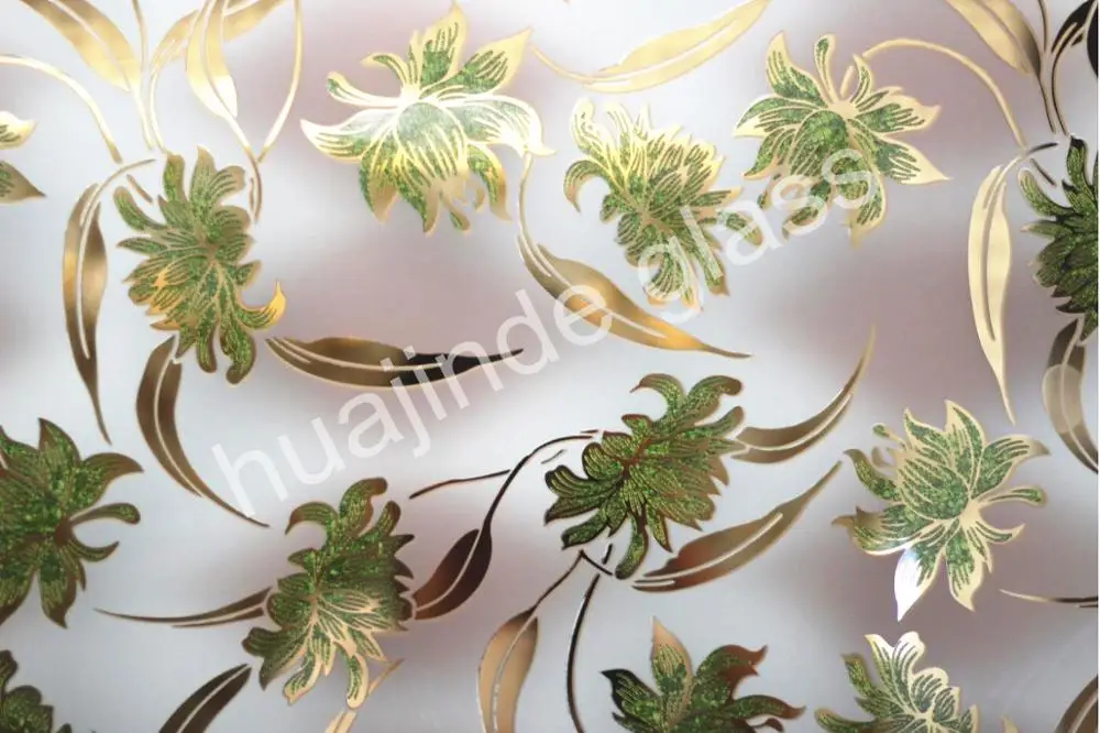 Decorative Acid Etched Frosted Art Architectural Decorative Mirror ...