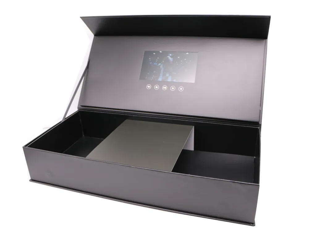 LCD Video Gift Box Custom Presentation Digital Display Greeting Card ...