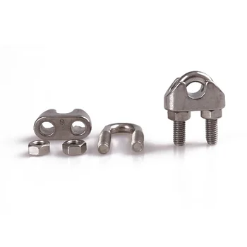 Din741 Estándar Ss304 De La Cuerda De Alambre De Cable U Tipo De Abrazaderas Con Paquete De Caja ...