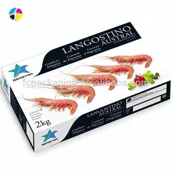 2kgs Frozen Seafood Packaging Box Cardboard Shrimp Packing Boxes Custom ...