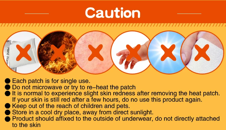 Ce Iso Msds Air Activated Instant Hot Hands Pocket Heat Packs Self ...