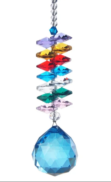 Rainbow Suncatcher Fengshui Crystal Window Prism Chime Bead Chain - Buy ...