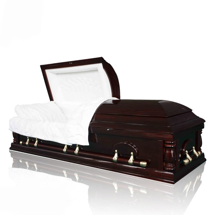Wholesale Funeral Glass Casket Funeral Caskets - Juson Wood Casket