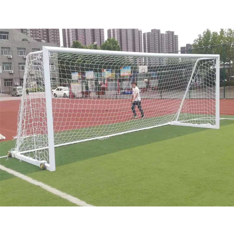 Aluminum movable Full size football goals portable soccer goals ...
