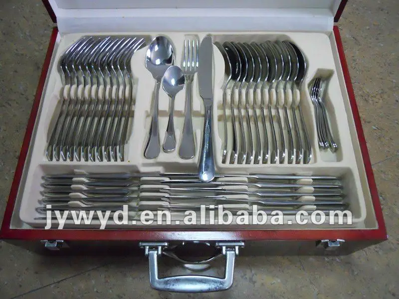 Modern Style 24-Piece Flatware Set Stainless Steel Cutlery Set with ...