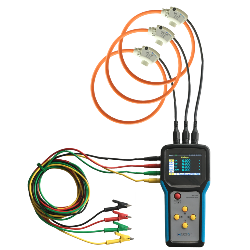 Rogowski ME435 Three Phase Electric Energy Meter & Data Logger OEM