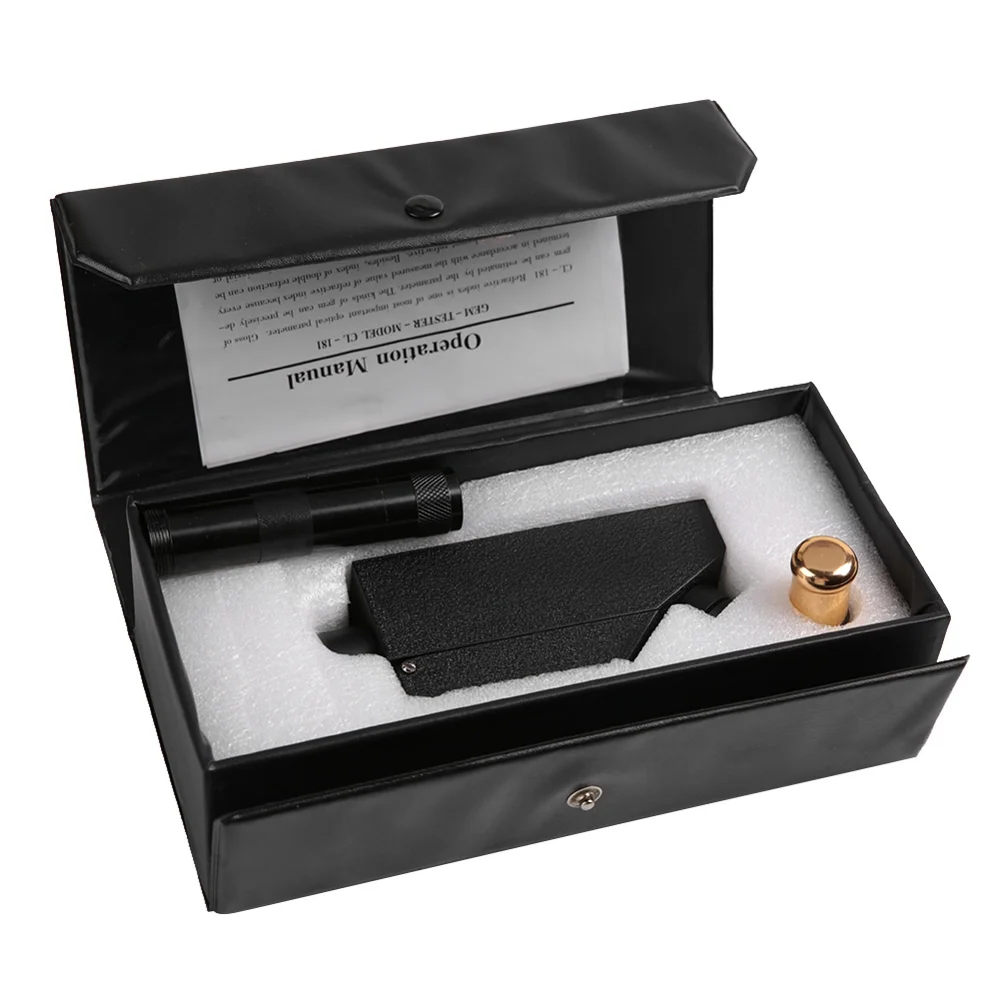 Gem Gemological Gemelogy Refractometer + Ri Oil + 1.30 - 1.81 Ri Range ...