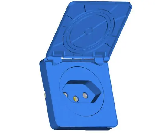 Brazil Waterproof Socket Outdoor Power Outlet 10/20a 250v Outlet Ip54 ...
