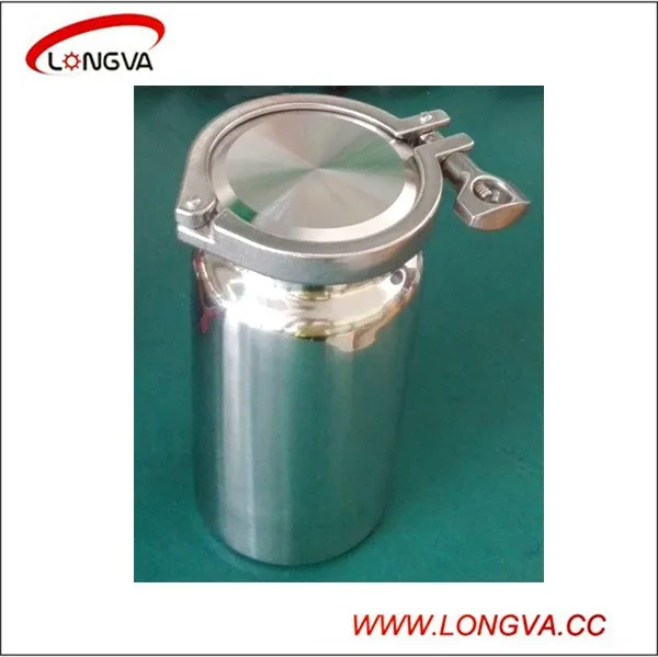 2L Stainless Steel Tri Clamped Container with Lid - Ideal for Storage ...