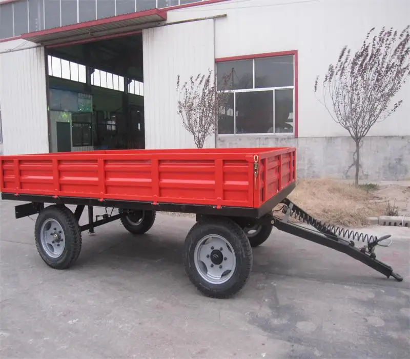 Four Wheels Farm Tractor Tralier Dump Trailer 6 Tons - Buy Farm Tractor ...
