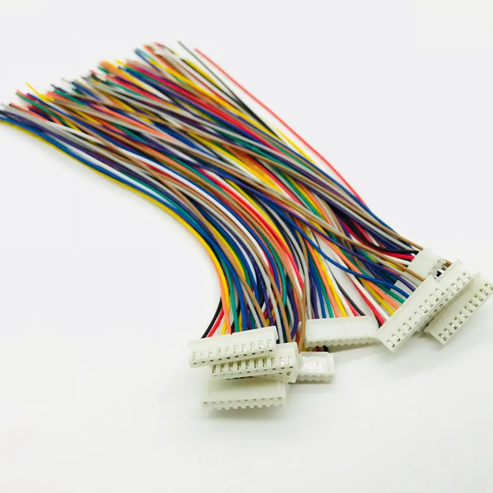 JST XH 2.54毫米3针迷你连接器插头电子线单连接端子插头，带24AWG 150毫米长度电线电缆| Alibaba.com