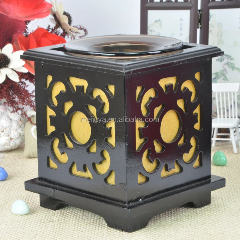 Tradnary Wooden Bakhoor Burner Mukhbar Set Oud Incense Cone Burner With ...