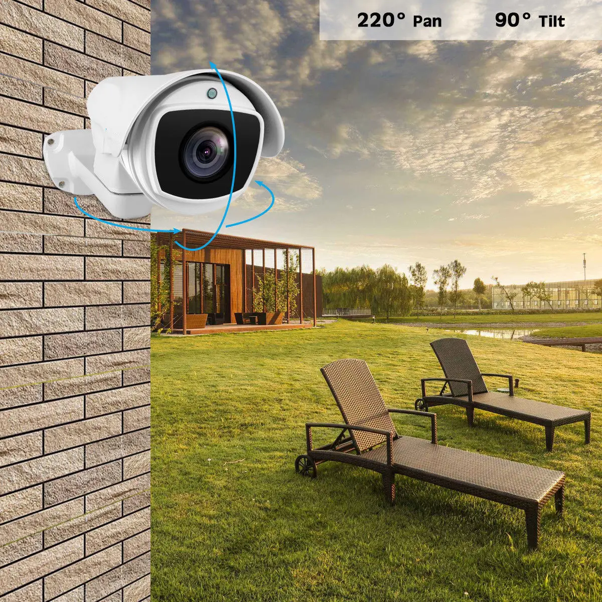 10X Zoom 8MP 4K Bullet PTZ Camera Full Metal Waterproof H.265 POE ...