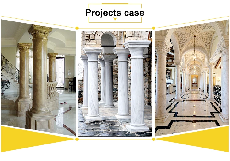 Stone Column Cladding Of Marble Columns Travertine - Buy Stone Column ...