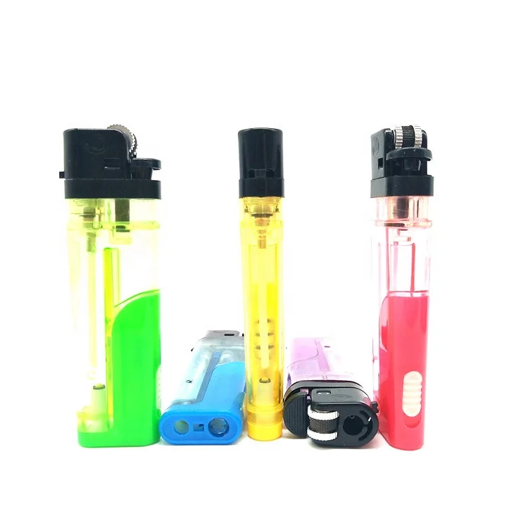 Bulk Cigarettes Lighter Cool Led Light Refillable Gas Lighter - Buy ...