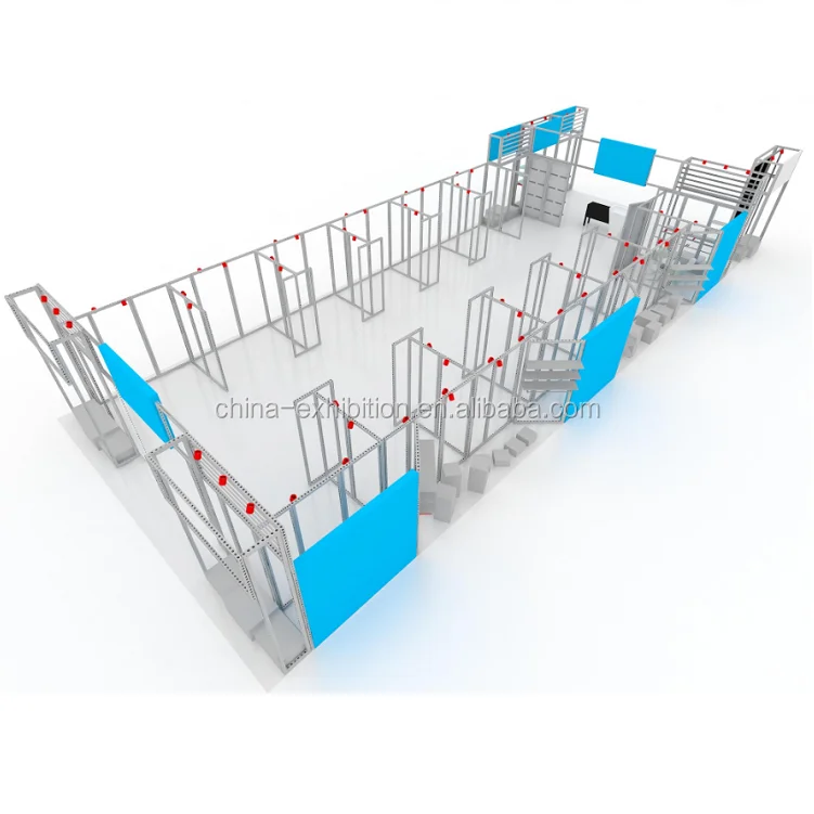 Standard modular exhibition system booth design , big size trade show ...
