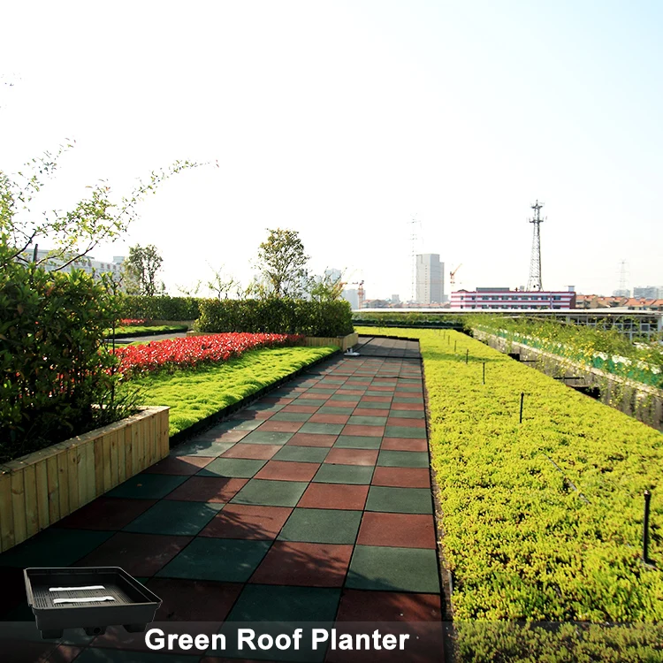 Modular Green Roof Planter, Rooftop Garden Planters , Green Roof System ...