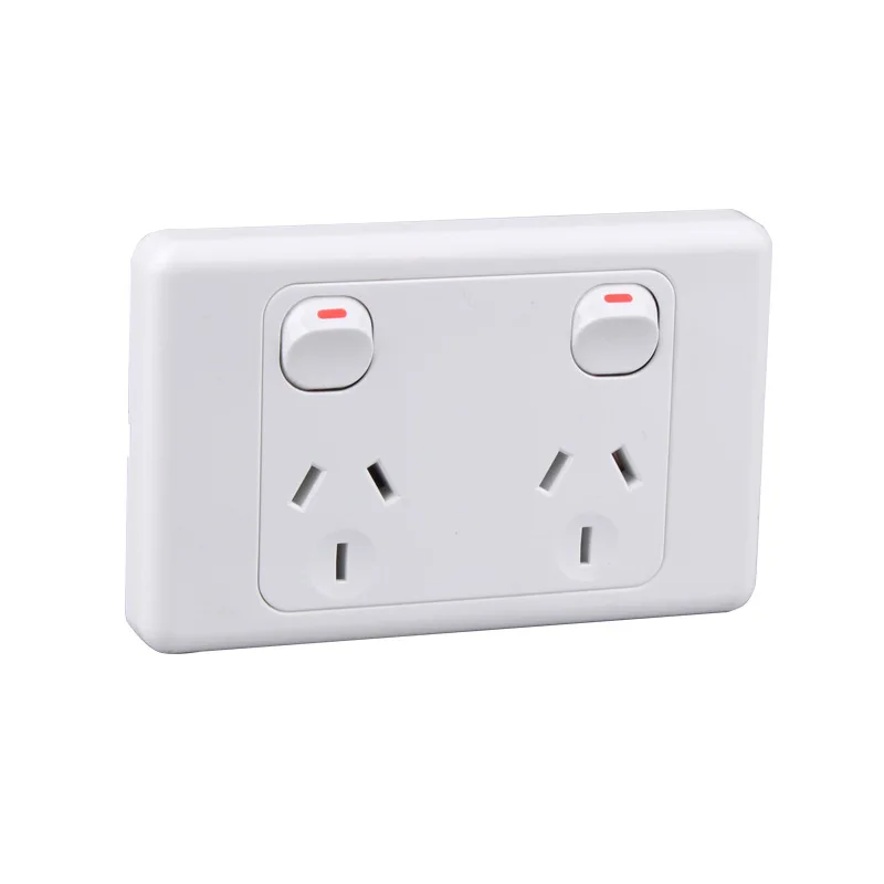 Australia Standard Double Power Point Socket Saa Approved - Buy Double ...