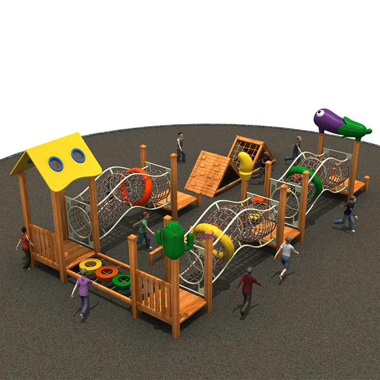 Children Outdoor Rope Plastic Climbing Frame - Multi-Function Fitness ...