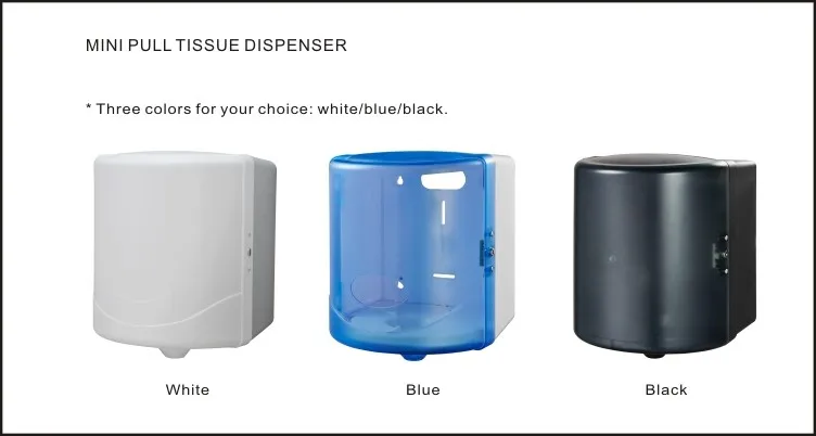 Center Pull Paper Towel Dispenser Translucent Blue Hand Paper Towel ...