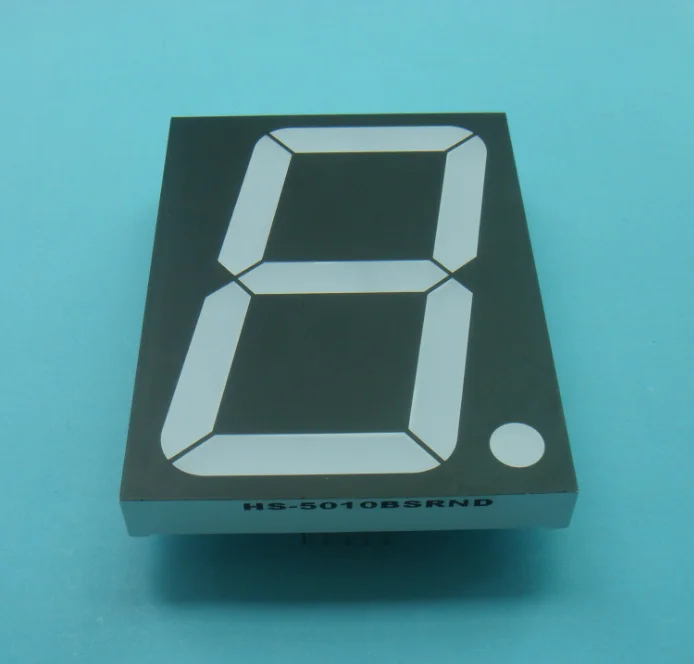 Red Color 5" Display 5 Inch 1 Digit 7 Segment Led Display Common ...