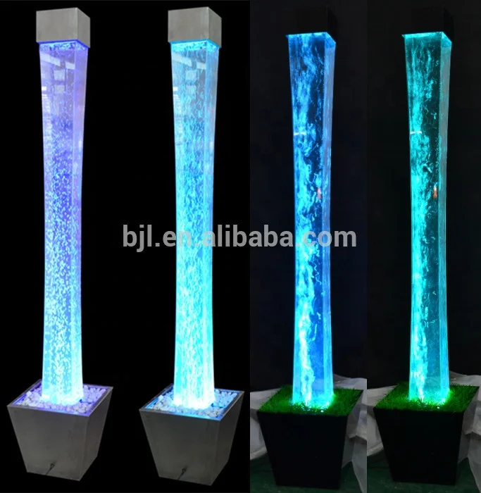 Wedding Stage Decoration LED Glowing Color Changing Bubble Column