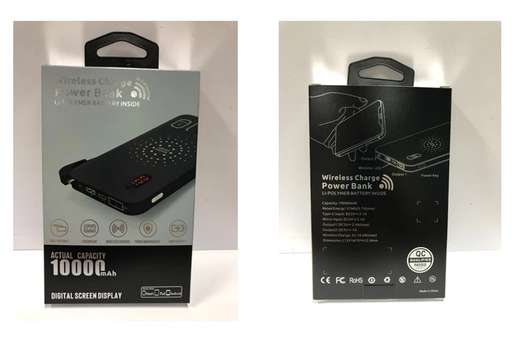 Custom Design Rohs External Portable Battery Mobile Qi Wireless ...