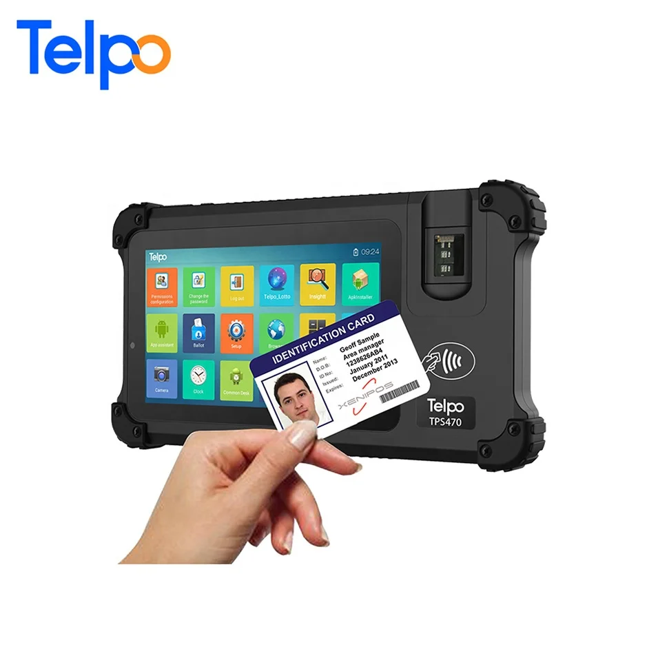 7 Inch Biometric Fingerprint Scanner Industrial Tablet Android with ...