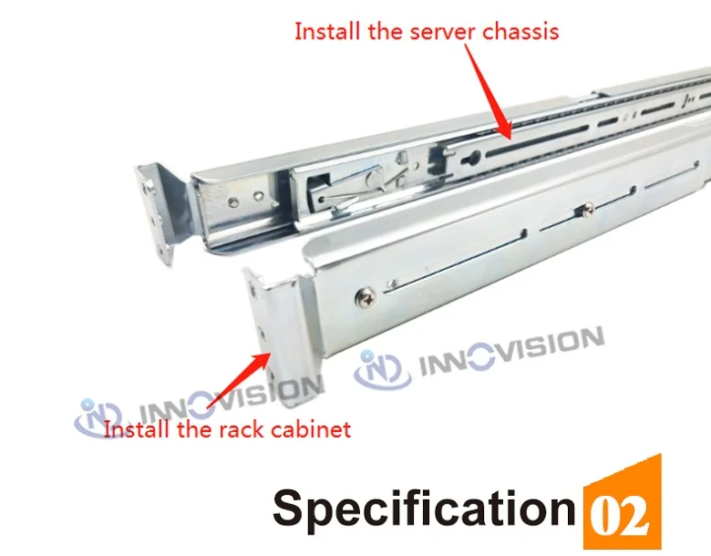 19inch Rackmount Dynamic Three-Section Sliding Guide Rail Kits for 1u ...