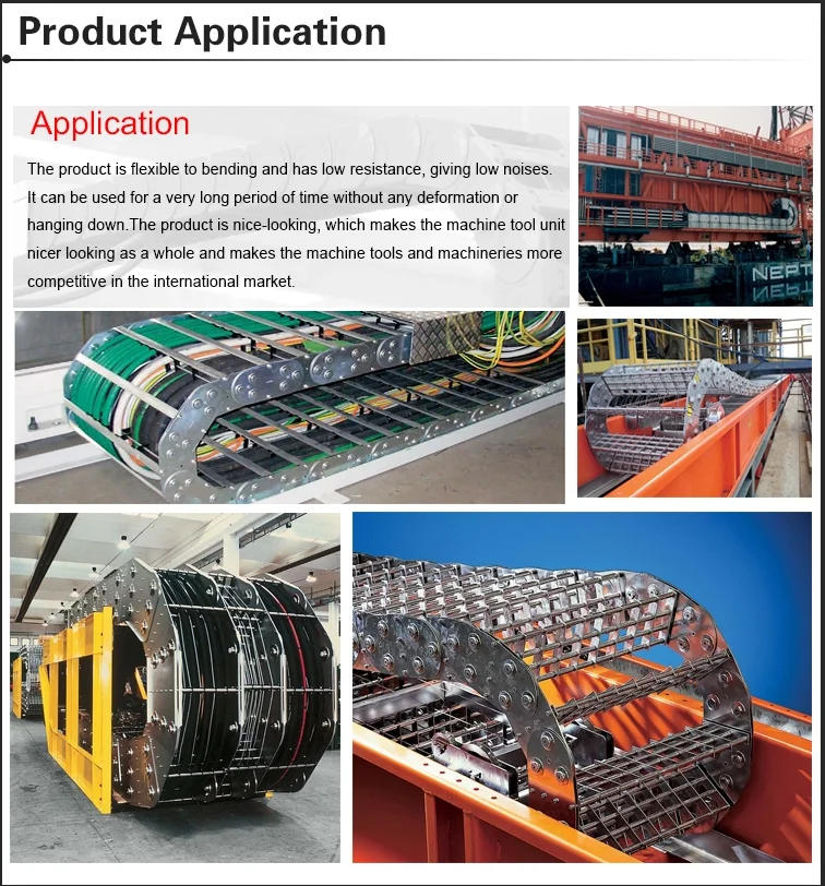 Heavy Duty Industrial Steel Cable Drag Chain Track Cable Support - Buy ...