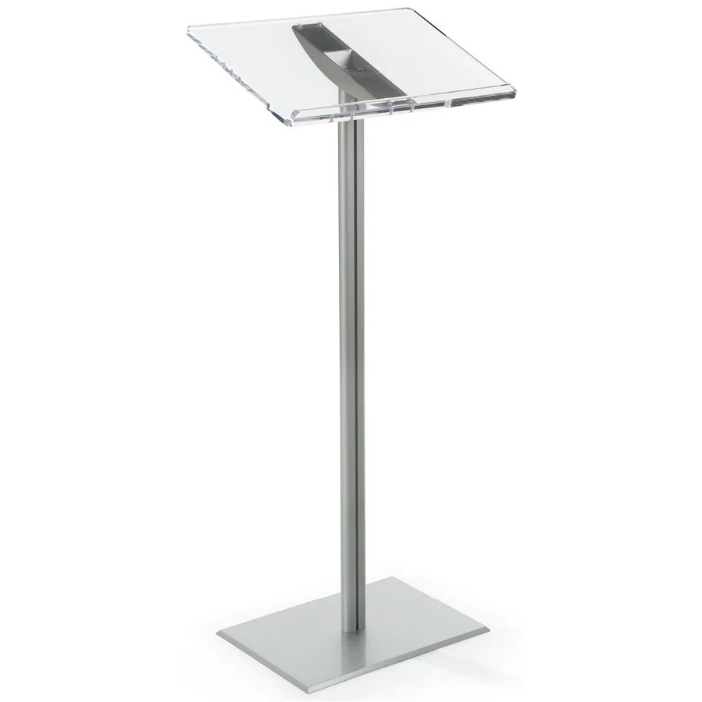 Strong Silver Clear Acrylic Podium Church Pulpit For Floor With ...