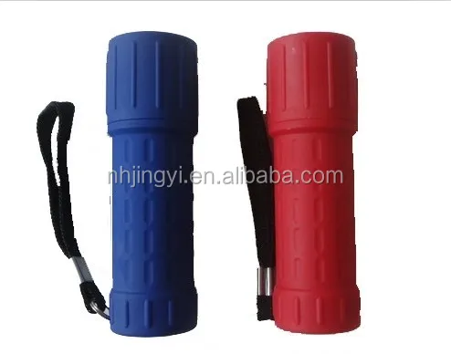 Hot Sale Plastic Abs Body Emergency Camping 9 Led Green Torch ...
