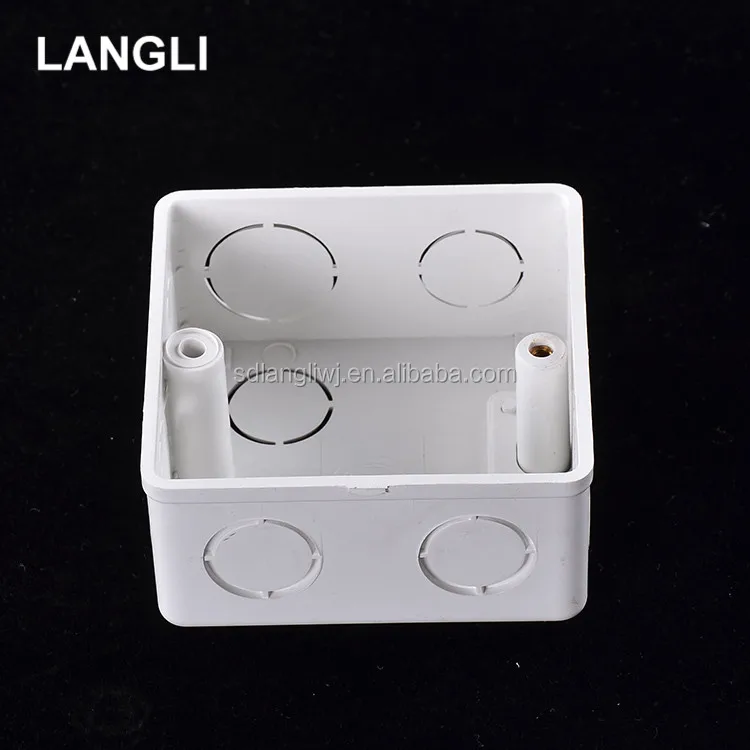 Electrical Plastic Fireproof Pvc Push Flush Wall Mounting Switch Box ...