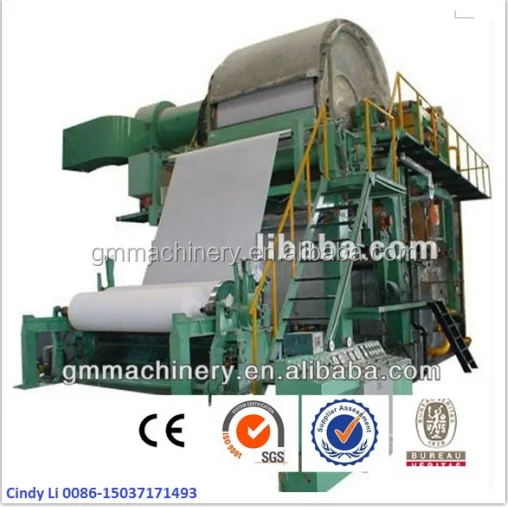 Rice Straw Paper Towel And Paper Tissue Making Machine With Pulp Making ...