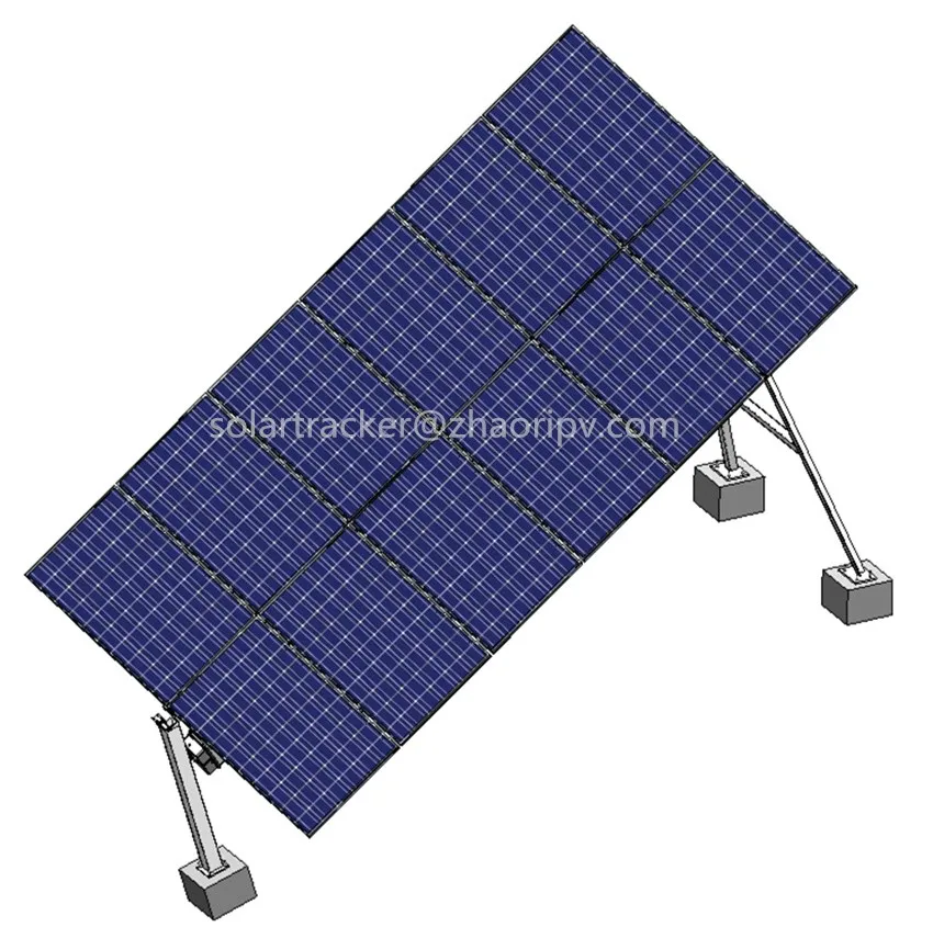 One Axis Solar Tracker Flat Single Axis Solar Tracker Solar Pv Tracker ...