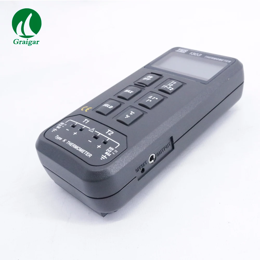 TES-1303 Dual Input Digital Thermometer - Precision & Reliability