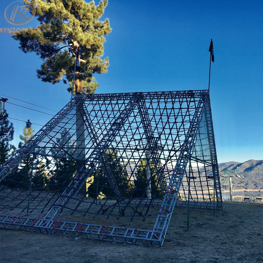 Aluminum Truss Structure Pyramid Monkey Bar Adult Obstacle Course Race ...